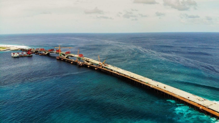 China-Maldives Friendship Bridge construction milestone - China Plus