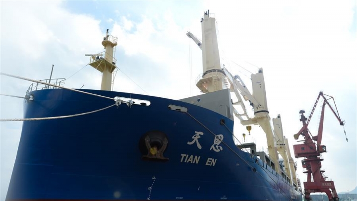Chinese cargo ship Tian'en sails to Europe through Arctic - China Plus