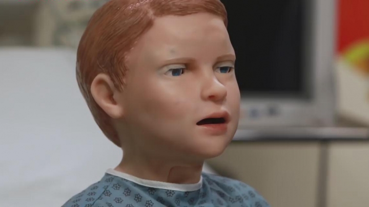 Meet HAL, a lifelike medical robot boy that can bleed and call for mum ...
