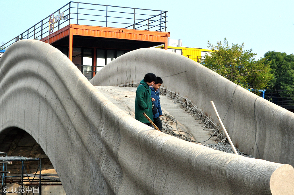 World's longest 3D-printed bridge opens in Shanghai - China Plus
