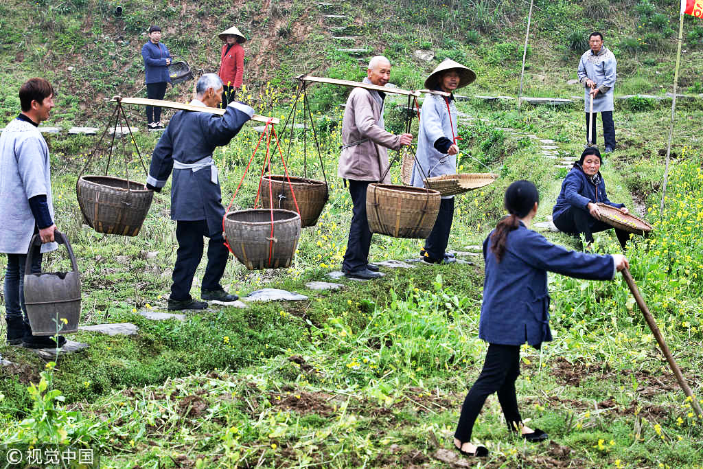 Spring ploughing ceremony held in central China's Hunan - China Plus