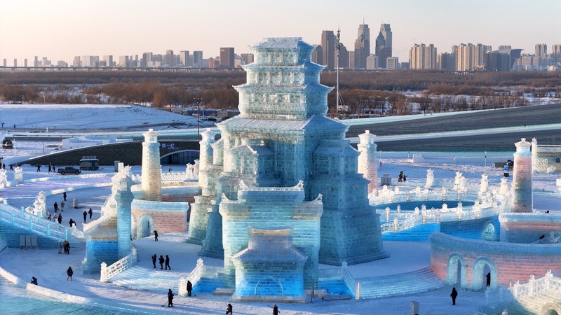 Próbne otwarcie Harbin Ice and Snow World